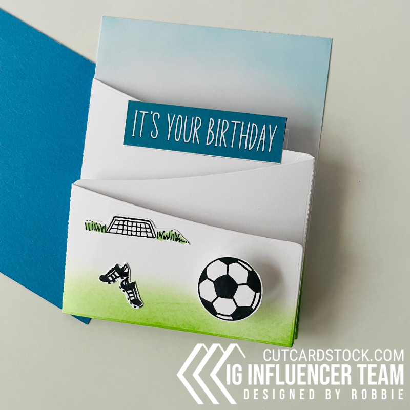 CutCardStock soccer card - Creations in Paper