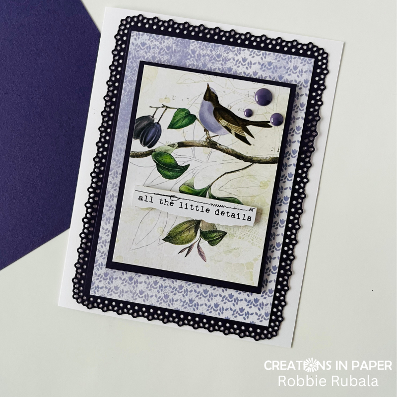 All the little details from Laurel Grove - Creations in Paper